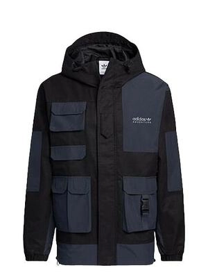 Adidas Originals Hooded Track Jacket With Contrasting Panels - Default Color