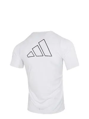 Adidas Athleisure Casual Sports T-shirt With Large Logo - Multi-color