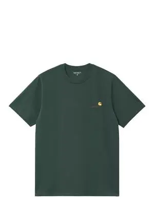 Carhartt Work In Progress American Script Short Sleeve T-shirt - Green