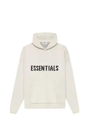 Fear Of God Knit Logo Hoodie - Beige