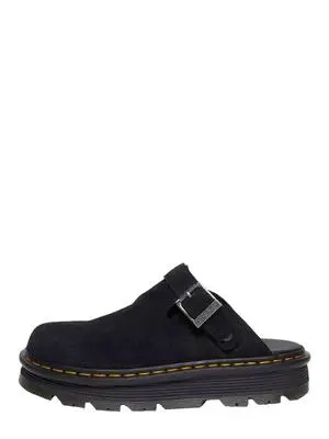 Dr. Martens Dr. Martens Zebzag Suede Slingback Platform Mule Black
