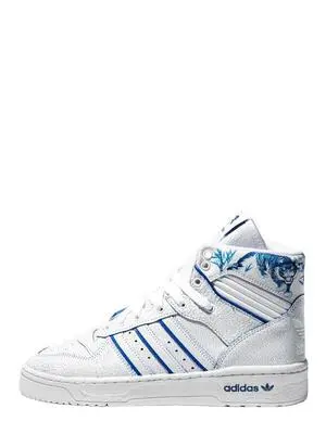 Adidas Rivalry High Top Sneakers - White/blue