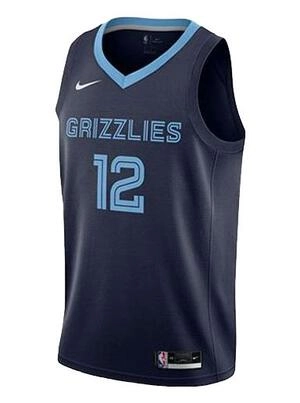 Nike Memphis Grizzlies Ja Morant No. 12 Basketball Jersey - Blue