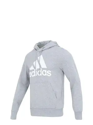Adidas French Terry Big Logo Hoodie - Medium Grey Heather