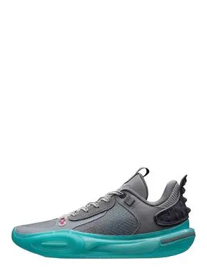 LI-NING Wade All City 'team No Sleep' Athletic Sneakers - Grey/teal