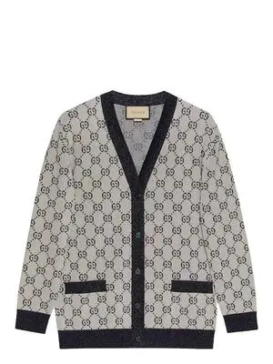 GUCCI Gucci GG Cotton Jacquard Cardigan