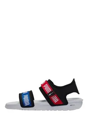 PUMA Signature Softride Casual Sandals - Black/red/blue