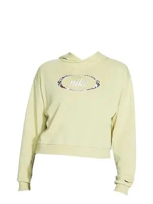Nike Cropped Fleece Hoodie - Green/multi-color