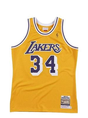 Mitchell & Ness Shaquille O'neal Los Angeles Lakers 1996-97 Authentic Jersey - None