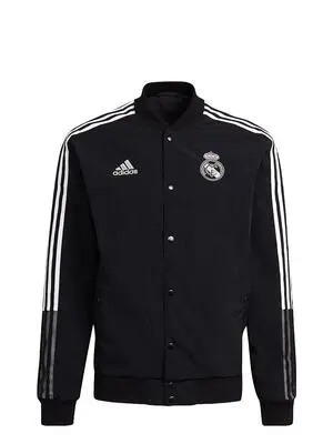 Adidas Real Madrid Bomber Jacket - Black