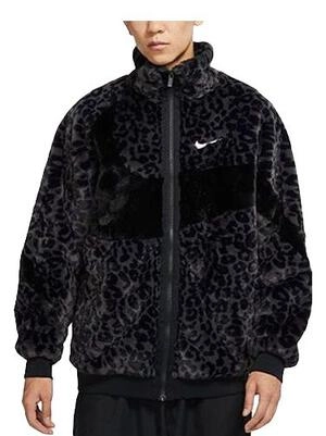 Nike Swoosh Black Large Logo Sports Jacket Autumn Black - Default Color