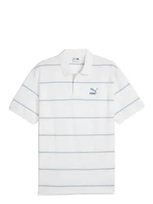 PUMA Team Polo Shirt 'white Blue - White/blue