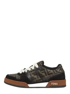 Fendi Ss26 Match Trainers - Brown