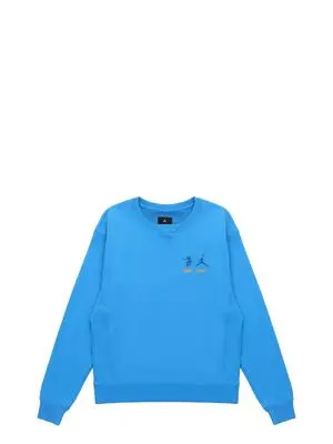 JORDAN X Union Crossover Ss22 Logo Solid Color Sleeve Sports Round Neck Asia Edition Blue - Default Color