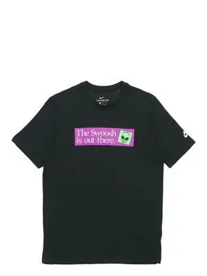 Nike The Swoosh Is Out There." Graphic T-shirt - Black