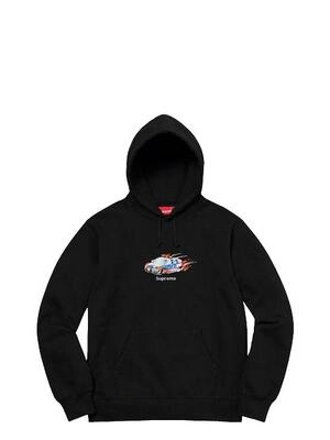 Supreme Cop Car Hooded Sweatshirt - Black
