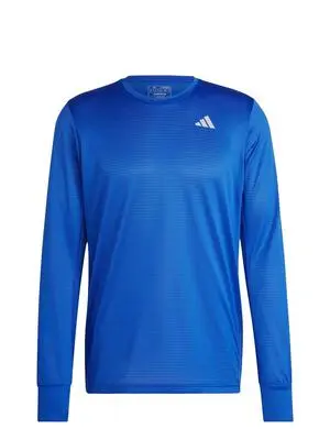 Adidas Own The Run Long Sleeve Performance T-shirt - Blue