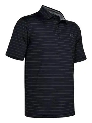 Under Armour Playoff Core Stripe Polo Shirt - Black