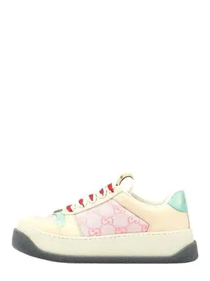 Gucci Gucci GG Monogram Screener Sneakers Pink/beige
