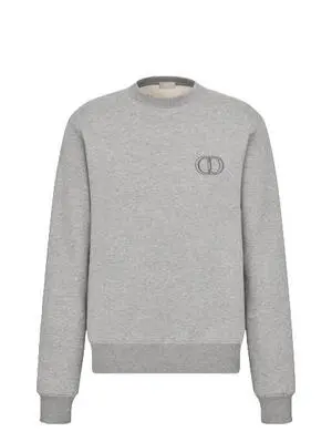 Dior Embroidered Crewneck Sweatshirt - Grey