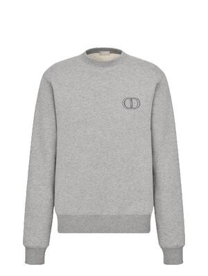 Dior Embroidered Crewneck Sweatshirt - Grey