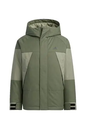 Adidas Down Feather Colorblock Jacket - Army Green