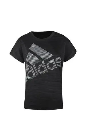 Adidas Training Sports Round Neck Short Sleeve T-shirt - Black