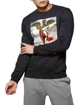 Nike Graphic Crewneck Sweatshirt - Black