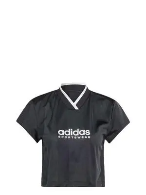 Adidas Tiro Colorblock Crop T-shirt - Black