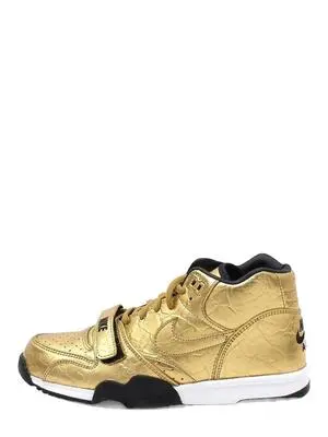 Nike Nike Air Trainer 1 PRM QS "Superbowl" High Top Sneakers Goldyellowgold/goldyellowgold/black