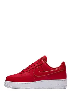 Nike Force 1 Low Athletic Sneakers - Red