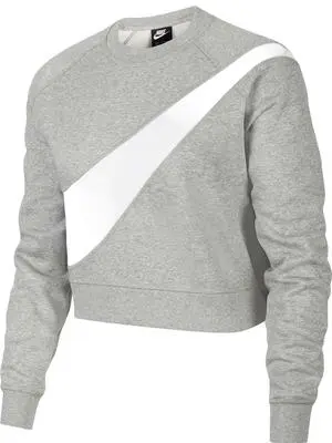 Nike Swoosh Crewneck Sweatshirt - Grey