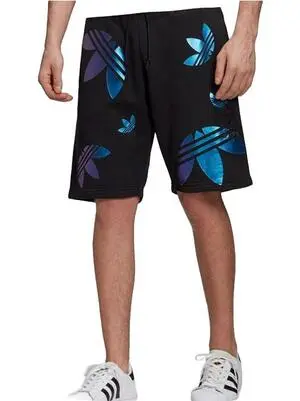 Adidas Originals Graphic Print Shorts - Black