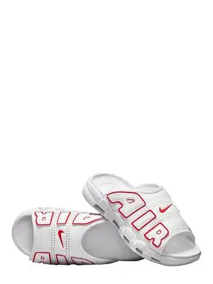 Nike More Uptempo Slides - White/red