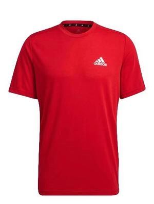 Adidas Aeroready Designed To Move Feelready Sport Tee - Red