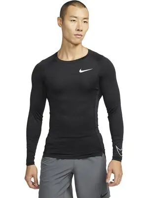 Nike Pro Dri-fit Long Sleeve T-shirt - Black
