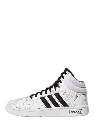 Adidas Hoops 3.0 Mid Sneakers - White/black