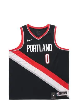 Nike Nba Damian Lillard Icon Edition Swingman Jersey - Black