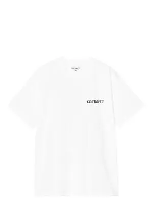 Carhartt Work In Progress Archive Script Short Sleeve T-shirt - White