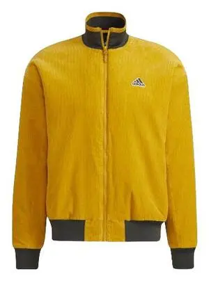 Adidas Embroidered Corduroy Bomber Jacket - Multi-color