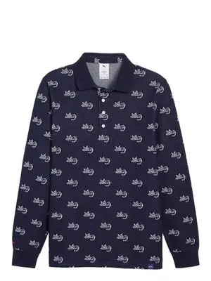 PUMA X Noah Jacquard Polo Shirt - Navy