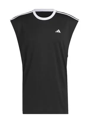 Adidas Sleeveless Basketball Tee - Black