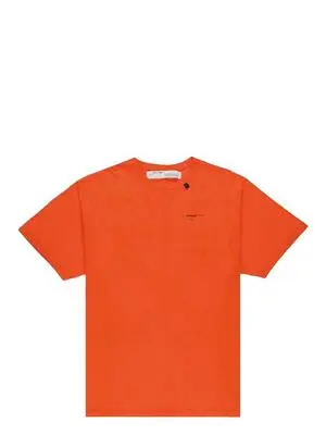 Off-White Abstract Arrows Embroidery Short Sleeve Oversize - Orange