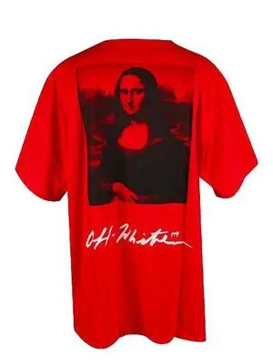 Off-White Mona Lisa Oversized T-shirt - Red
