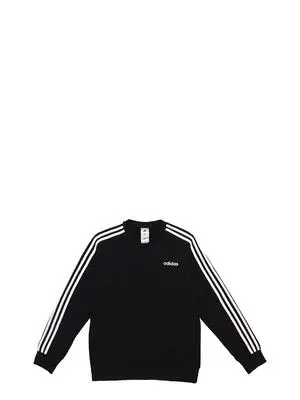 Adidas Three-stripes Crewneck Sweatshirt - Black