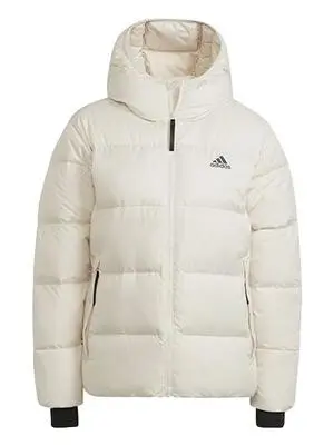 Adidas Puffer Jacket With Hood - White