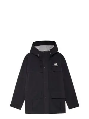 NEW BALANCE Hooded Down Jacket - Black