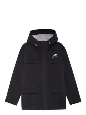 NEW BALANCE Hooded Down Jacket - Black