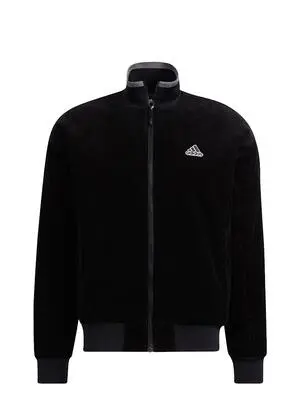 Adidas Corduroy Stand Collar Zip-up Jacket - Default Color