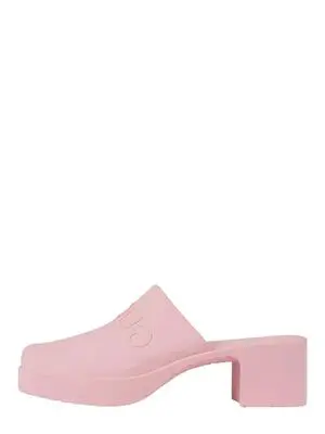 Gucci Logo Rubber Mule - Pink